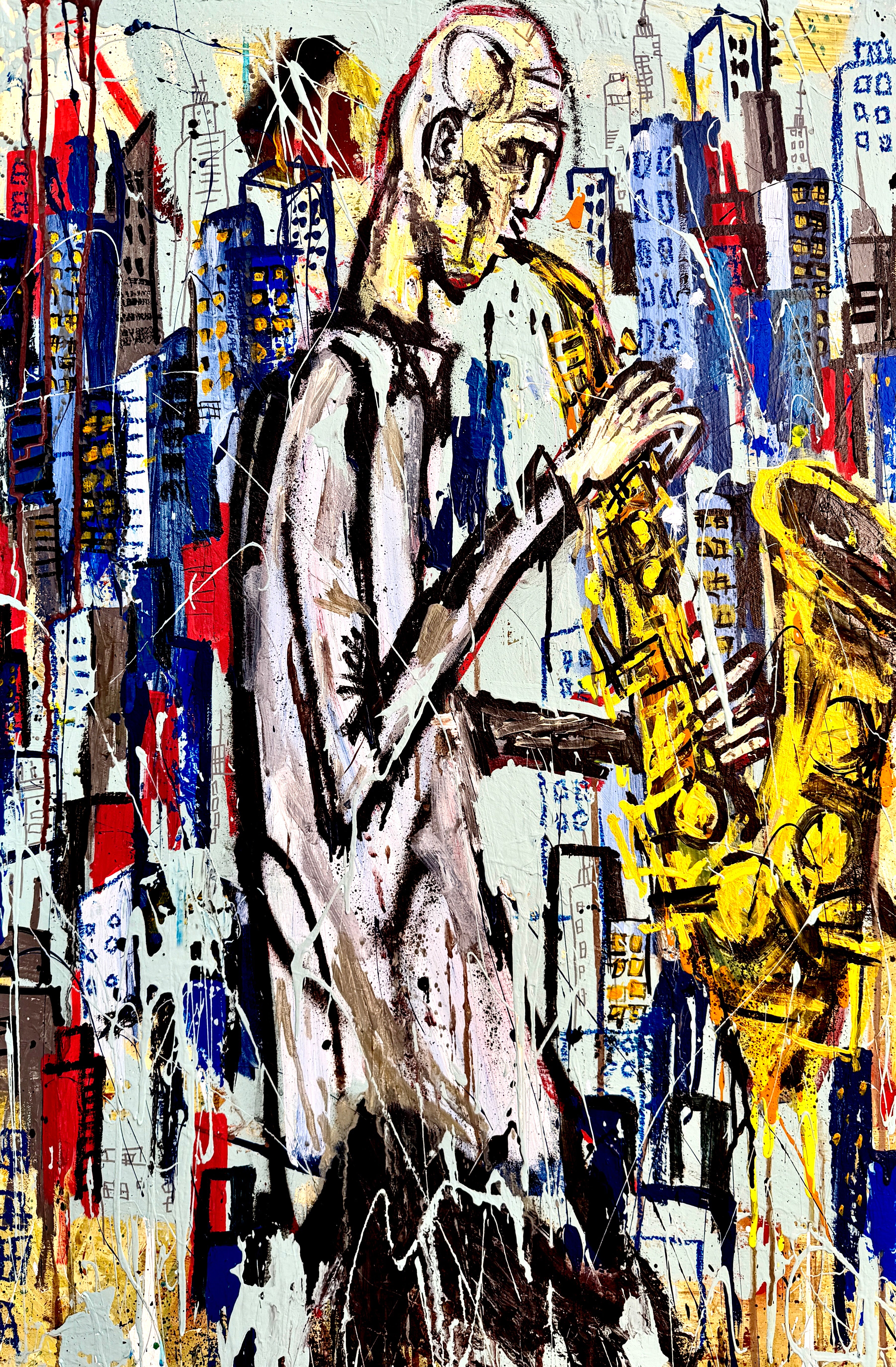 Sax City Print – Kaleb Corbin Art